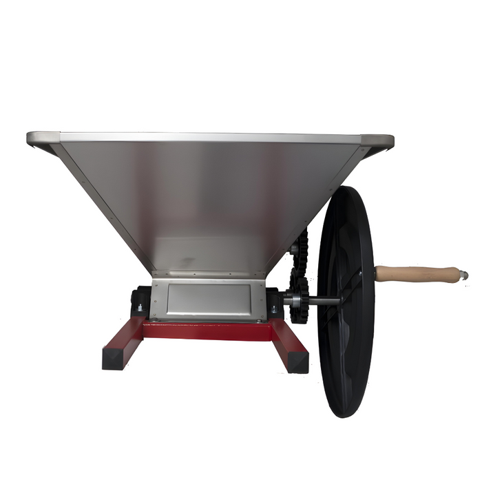 Grifo Large Hand Powered Grape Crusher With Stainless Steel Hopper-Mod