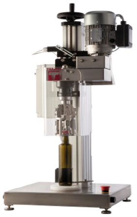 Tenco Semiautomatic Screwcapper Machine With 4 Rollers, Descending Hea — Wine & Beer Supply